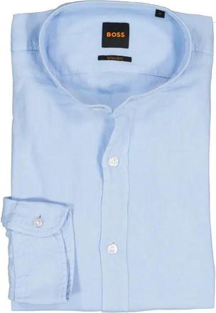 Boss Orange by Hugo Boss BOSS Orange Herren Hemden blau Leinen