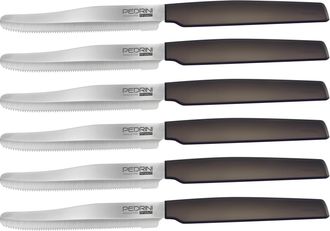 Pedrini Pedrini 04GD029 Tafelmesser, Serie Active Edelstahl, 6 Messer