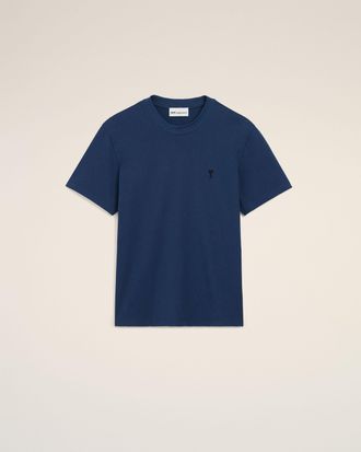 Ami T-shirt Bleu Ami De Coeur en Coton Encre - XXXL - Homme