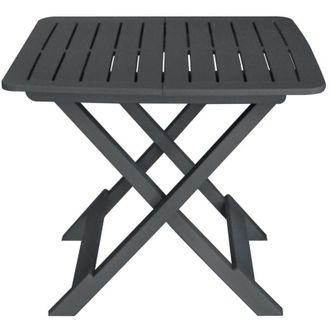 vidaXL Ensemble de bistro pliable 3 pcs Plastique Anthracite Vidaxl