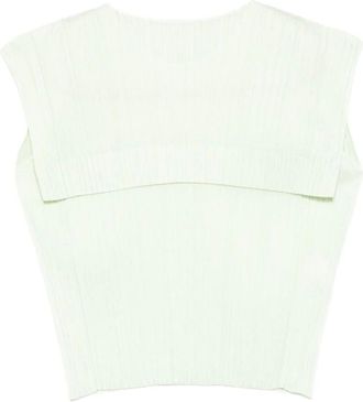 Issey Miyake Femme, Tops, Vert, Taille: 46 FR Hauts sans manches