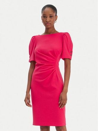 DKNY Coctailkleid DD6A1666 Rot Slim Fit