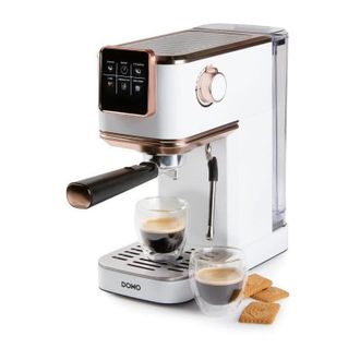 Domo Machine a expresso 3 en 1 DO746K - 1350 w - 20 Bar - Blanc / Rose