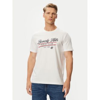 Beverly Hills Polo Club T-Shirt P-SS26M-TS1302 Wei&szlig; Regular Fit