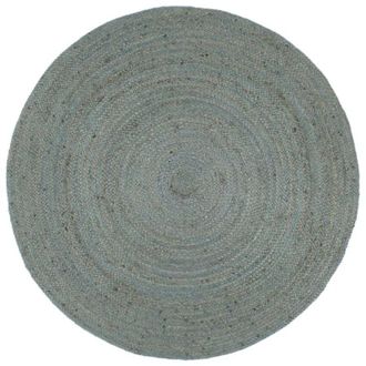 vidaXL Tapis fait &agrave; la main Jute Rond 180 cm Vert olive vidaXL