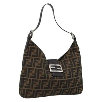 Fendi Pre-owned Zucca Canvas Shoulder Bag - - Pre-owned - Damen - Braun - ONE SIZE