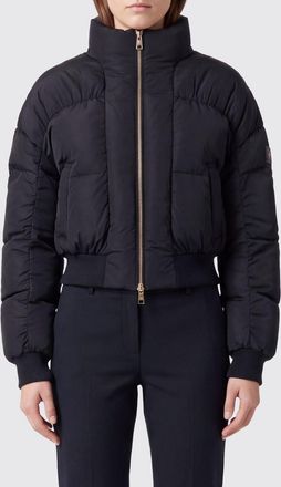 Elisabetta Franchi Gesteppte kurze Daunenjacke von mit Stehkragen und Kontrastlogo