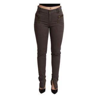 Plein Sud Femme, Pantalons, Brun, Taille: 34 FR Jeanius Skinny Denim Jeans