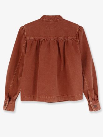 Chlo&eacute; Womens Denim Jacket Orange Cotton