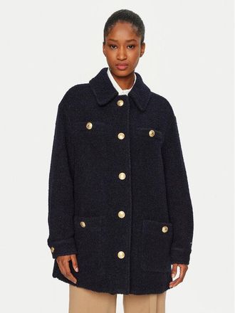 Tommy Hilfiger Wollmantel WW0WW43762 Dunkelblau Regular Fit