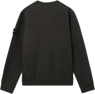 Stone Island Homme, Sweatshirts et sweats &agrave; capuche, Gris, Taille: 2XL Pull Gris &agrave; C&ocirc;tes avec Badge