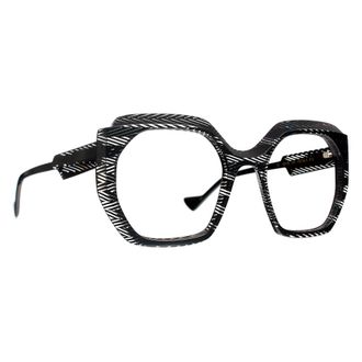 Caroline Abram Petula Geometric Frame - unisex - Accessoires - Noir - Taille: 50 MM
