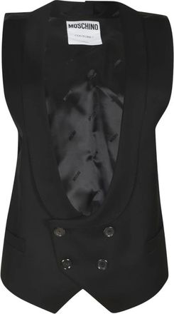 Moschino Gilet - Femme - Vestes - Noir - Taille: 40 FR