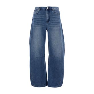 Pinko Blaue Jeans mit Bleich-Effekt - - Jeans - Damen - Blau - W29