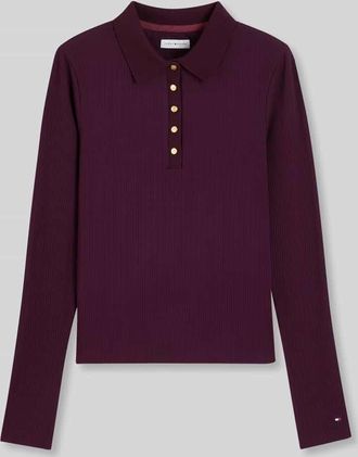 Tommy Hilfiger Langarmshirt mit Rippstruktur Modell D-POLO-1/1