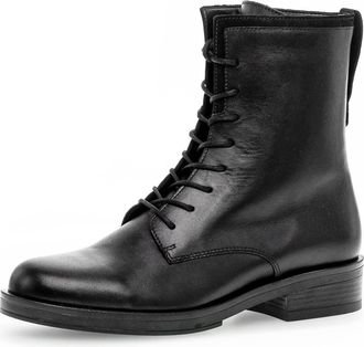 Gabor Damen Schnürstiefeletten, Frauen Stiefeletten,Wechselfußbett,Best Fitting,uebergangsschuhe,uebergangsstiefel,warm,schwarz,38.5 EU / 5.5 UK