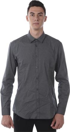 Daniele Alessandrini Homme, Chemises, Noir, Taille: 3XL Camicia Basica Collo Piccolo
