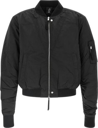 Thom Krom veste bomber M J 75 à design nervuré - Noir