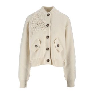 Ermanno Scervino Cardigans - Femme - Pulls - Beige - Taille: 38 FR