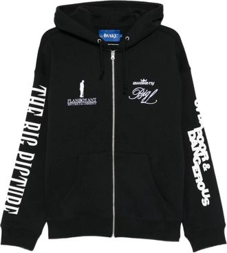 Awake NY Homme, Sweatshirts et sweats &agrave; capuche, Noir, Taille: L Serif Hooded SweaT-shirt