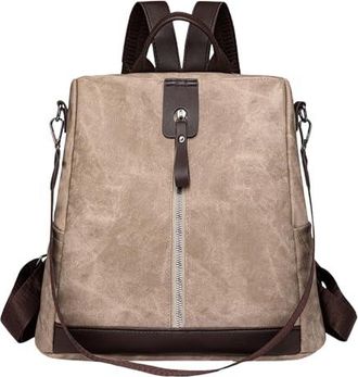 Generic Sac &agrave; Dos Moderne R&eacute;tro Grande Capacit&eacute; avec Fermeture &Eacute;clair Pratique pour Usage Quotidien et D&eacute;placement D&eacute;contract&eacute;