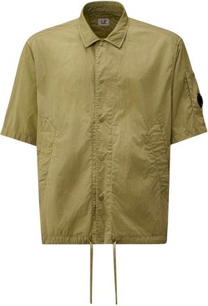 C.P. Company C.p. Company, Homme, Vestes, Vert, Taille: S Chrome-R Short-Sleeve Overshirt