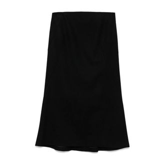 Dries Van Noten Femme, Jupes, Noir, Taille: 40 FR Longuette Midi Skirt