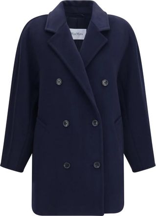 Max Mara Rebus Zweireihiger Blazer - - Coats - Damen - Blau - S
