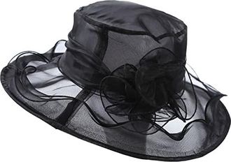 Generic Chapeau pour femme - Chapeau de soleil pour femme - Chapeau de soleil - Chapeau de plage pour femme, Noir, Taille unique