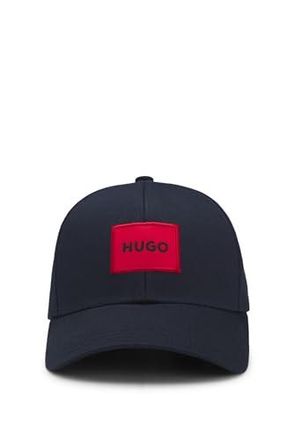 HUGO BOSS Hommes Men-X 581-RL Casquette en Twill de Coton avec &eacute;tiquette Logo Rouge