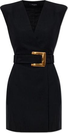 Balmain Femme, Robes, Noir, Taille: 36 FR Mini Robe en Tricot