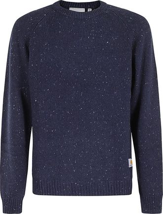 Carhartt Work in Progress Homme, Pulls, Bleu, Taille: M Pull en Tricot Bleu