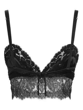 Dolce & Gabbana Bralet aus Spitze - Schwarz