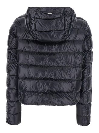 Herno Womens Short Down Jacket Black Puffer