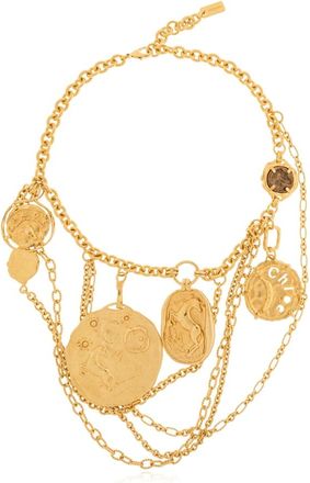 Chloé Femme, Accessoires, Jaune, Taille: ONE Size Collier en laiton