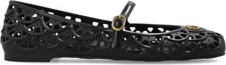 Valentino Garavani Femme, Chaussures, Noir, Taille: 39 EU Ballerines en caoutchouc Ondette Valentino Garavani avec motif festonn&eacute; 05 mm