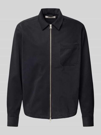 For&eacute;t Regular Fit Hemdjacke mit Kentkragen und Zweiwege-Rei&szlig;verschluss