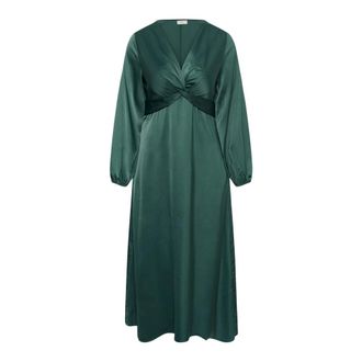 Kaffe Curve KCjamie Dress - Femme - Robes - Vert - Taille: 44 FR