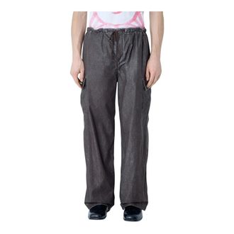 Our Legacy Beschichtete Hose mit Kordelzug und Taschen - - Trousers - Herren - Braun - L