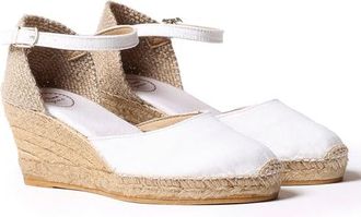 Toni Pons Espadrille en Lin pour Femme - CALDES - Blanc, 38 EU