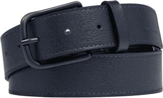 Piquadro Homme, Accessoires, Bleu, Taille: ONE Size Ceinture en cuir avec boucle &agrave; ardillon
