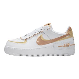 Nike DZ1847-111 Air Force 1 Shadow Damen White/Hemp-Team Gold-White EU 38.5