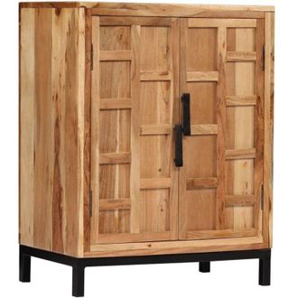 vidaXL Sideboard Massivholz Akazie 60x35x76 cm Braun - Vidaxl