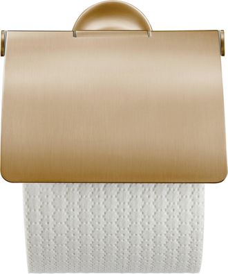 Duravit Starck T Toilettenpapierhalter mit Klappe 12,5x8,3x13,1cm Gebürstetes Bronze