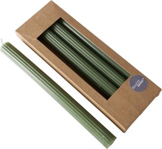 Boltze Classic Stabkerze gr&uuml;n 25cm 4tlg