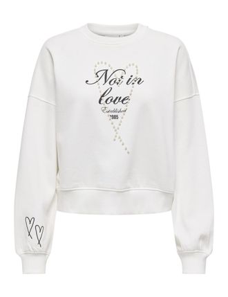 Only Damen Onlkiara L/S O-Neck Pearl SWT, Cloud Dancer, M