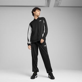 Puma Surv&ecirc;tement style baseball en poly Homme, V&ecirc;tements, Noir, XXL