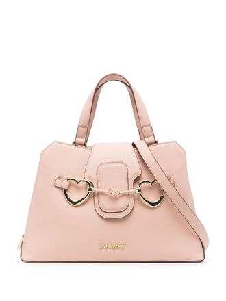 Love Moschino sac cabas &agrave; d&eacute;tail de mors - Tons neutres