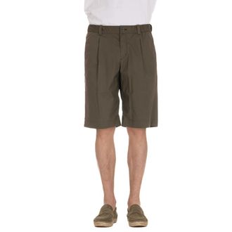 Herno Gr&uuml;ne Baumwoll-Bermuda-Shorts Superleicht - - Shorts - Herren - Gr&uuml;n - S
