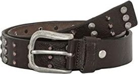 Red Bridge Redbridge Ceinture en cuir véritable pour homme avec clous, ceinture en cuir, marron, 100 cm